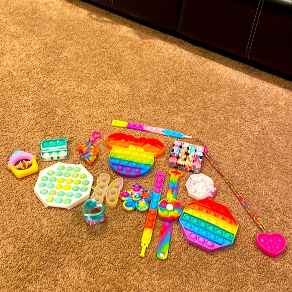 Source Unknown | Toys | Tie Dyethemed Fidget Pack | Poshmark